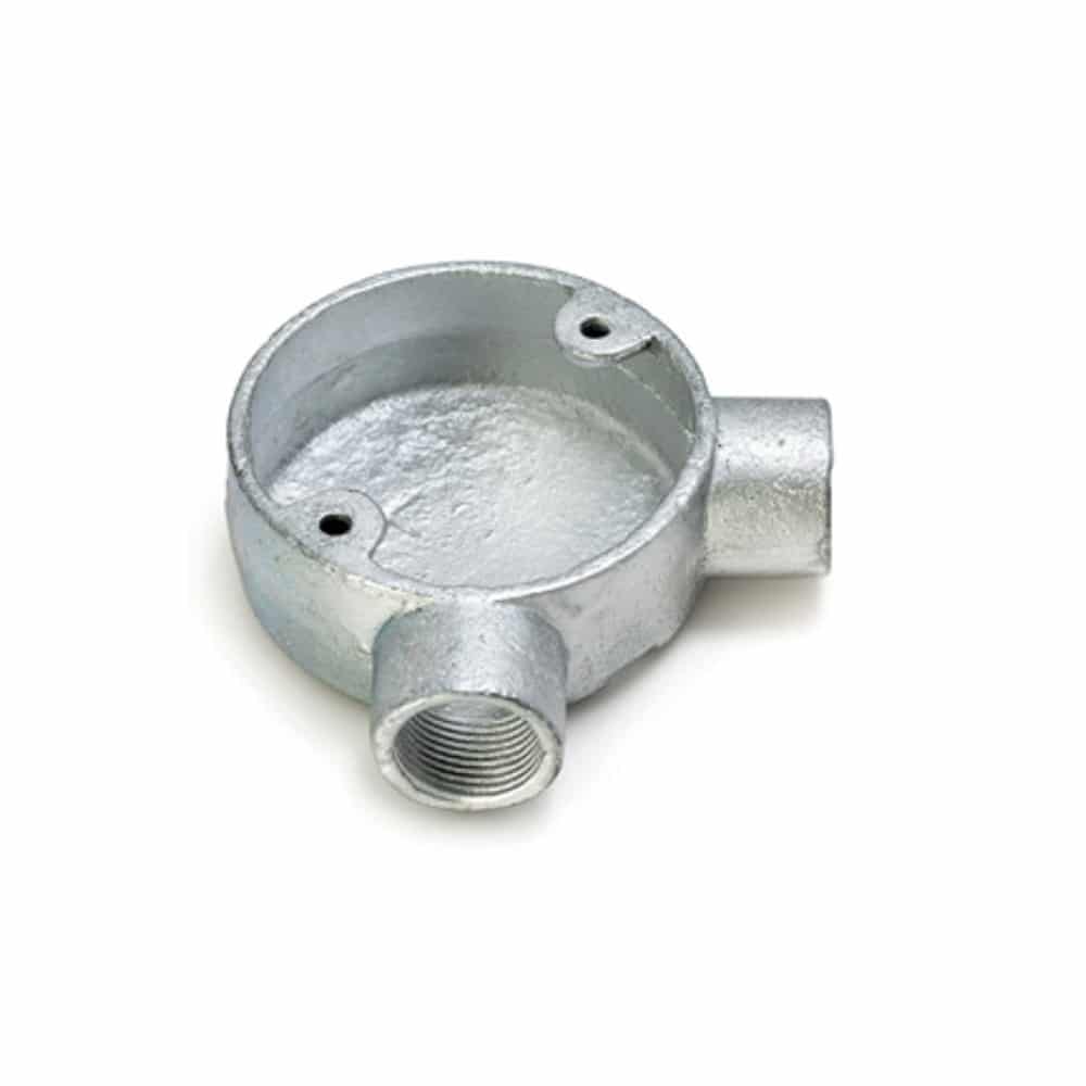20MM GI J.Box 2 way angle – Bait Al Maqdis